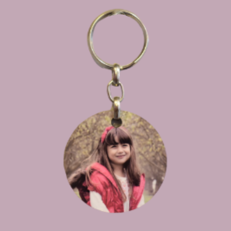 Round Wooden Keyring – cutegifts.co.uk